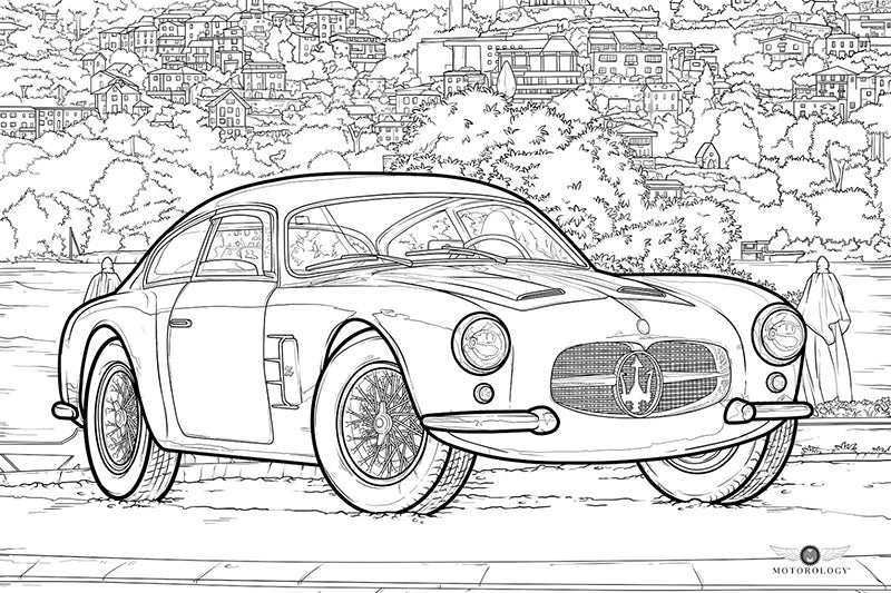 car interior coloring pages